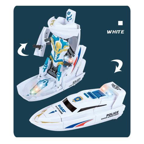 Bump And Go 2 In 1 Speed Transformation Boat With Light And Sound
