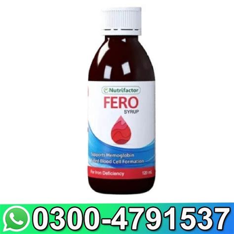 Fero Syrup Online In Pakistan 0300 4791537 Nutrifactor Fero Syrup 120ml