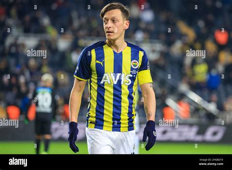 Istanbul Turkey January 19 Mesut Ozil Of Fenerbahce Sk During The