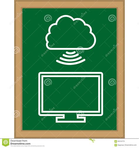 Cloud Computng Technology Stock Illustration Illustration Of Device