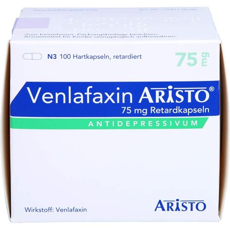 Venlafaxin Aristo 75 Mg Retardkapseln 100 Buc Eumed