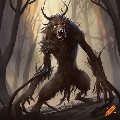 Fantasy World Awaken Realms Concept Art Werewolfwendigo Hybrid Magic The Gathering On Craiyon