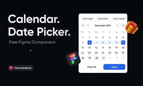 Date Picker Component Figma