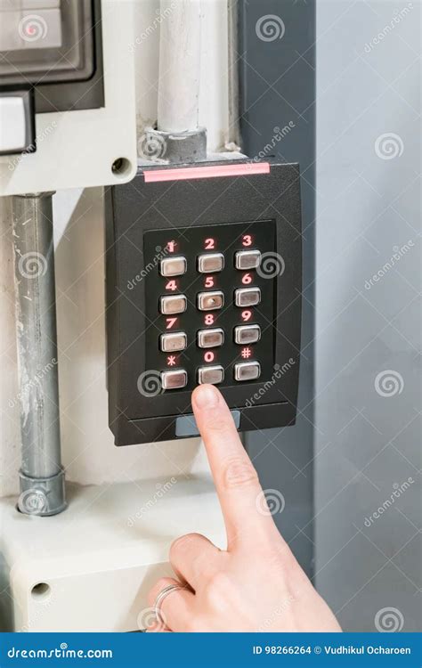 Pointing Finger Pressing The Numeric Keypad Numpad Stock Photo Image Of Equipment Safety