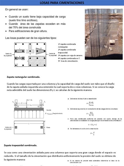 Tipos De Losas Para Cimentaciones Pdf Fundación Ingeniería