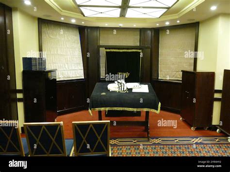 An Ark For Torah Scrolls Inside A Synagogue In Jerusalem Israel Stock
