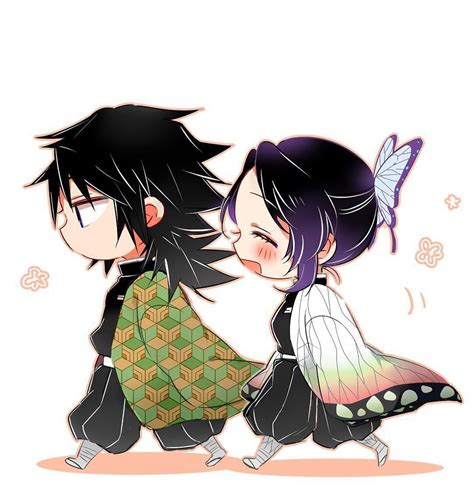 Kimetsunoyaiba Giyu Shinobu Chibi Anime Personajes De Anime