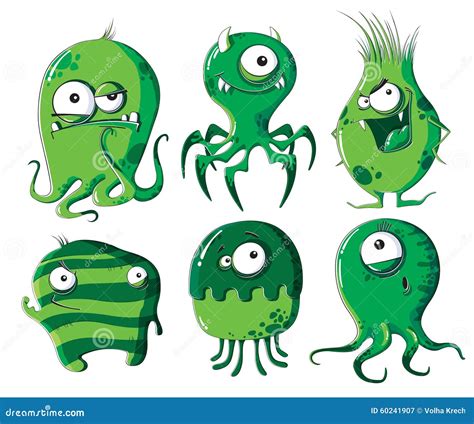 Cartoon Microbes Vector Illustration 137191530