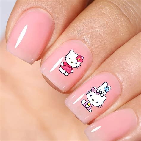 Hello Kitty Nail Stickers 12 Sheets 3d Self Adhesive Nail Art