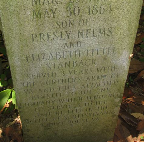 George L Stanback 1842 1864 Find A Grave Memorial