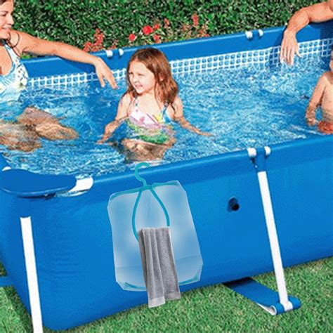 Lilgiuy Portable Hanging Mesh Storage Bag For Outdoor Swimming Pool