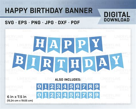 Birthday Banner Birthday Banner Template Birthday Banner Print Out