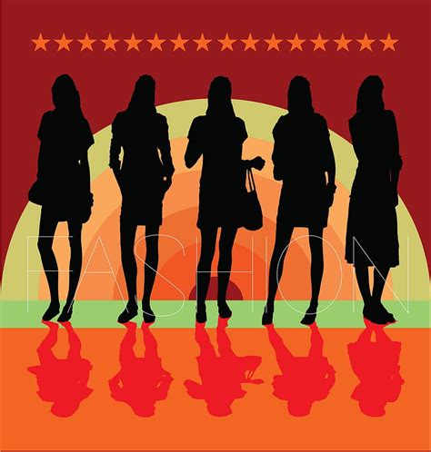 패션 모델 벡터 Ai Eps Uidownload