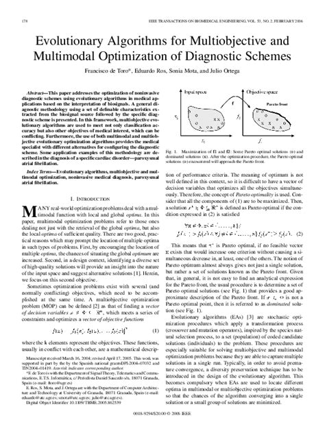 Pdf Evolutionary Algorithms For Multiobjective And Multimodal