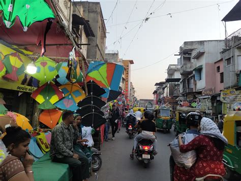 In Pics A Stroll Through Ahmedabads Raipur Darwaza Patang Bazaar For