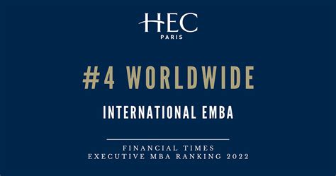 HEC’s EMBA Degree Continues to Rank Among World’s Top | HEC Paris