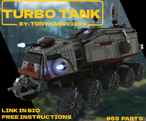 Lego Moc Free Turbo Tank Redesign 2005 7261 By Tonyhardy1999