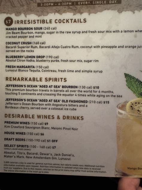 Bonefish Grill Menu Full Menu Update 2025