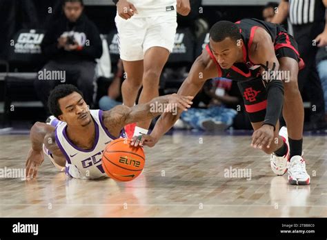 Grand Canyon Guard Ray Harrison Left And San Diego State Guard Micah