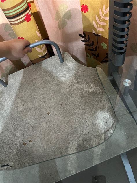 Glass Computer Table Desk Furniture And Home Living Furniture Tables And Sets On Carousell