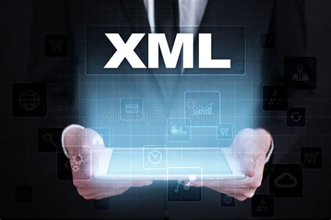 XML Web Development Internet And Technology Concept Stock Image Image Of Pressing Coding