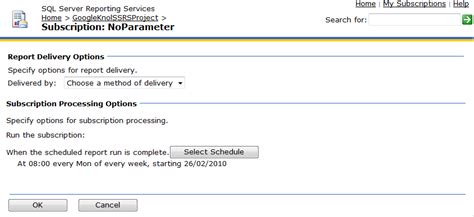 It Help And Advice Ssrs Scheduling Reports Using Sql Server Reporting