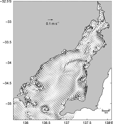 Depth Averaged Residual Currents From The Hydrodynamic Model Download Scientific Diagram