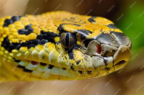 Premium Photo Reticulated Python Reticulated Python Close Up Portrait