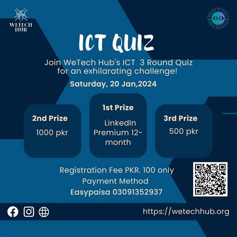 Wetechhub Ictquiz Techchallenge Knowledgeispower Wetogether Sayed Amjad Ali Shah