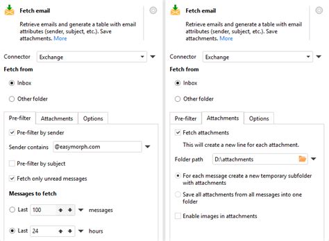 Easymorph Sending And Receiving Emails With Attachments