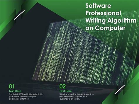 Software Professional Writing Algorithm On Computer Ppt Powerpoint Presenta