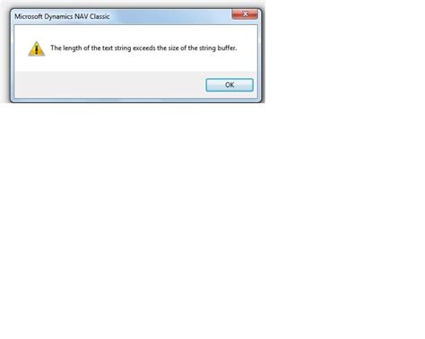The Length Of The Text String Exceeds The Size Of The String —