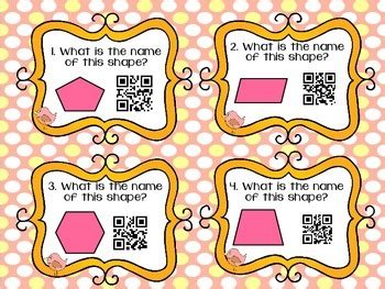 Geometry QR Codes By Tucker S Mama Teachers Pay Teachers