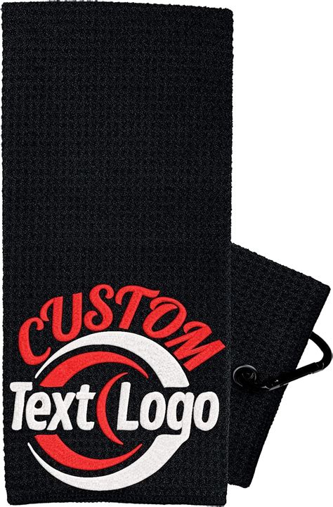 Valueon Custom Embroidered Golf Towel Personalized Text