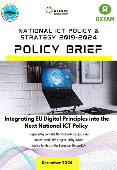 Integrating Eu Digital Principles Into The Next National Ict Policy Somalia Non State Actors