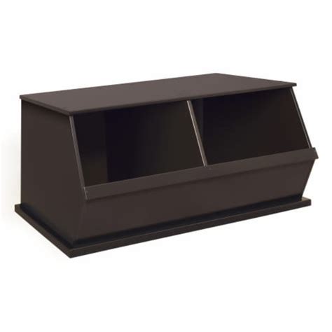 Two Bin Storage Cubby Espresso 1 Kroger