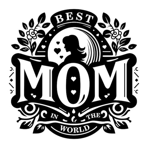 A Melhor Mãe Do Mundo Modelo De Design De Tipografia Para O Dia Da Mãe