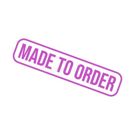 Made To Order Letter Rubber Stamp Template Design Stock Vector