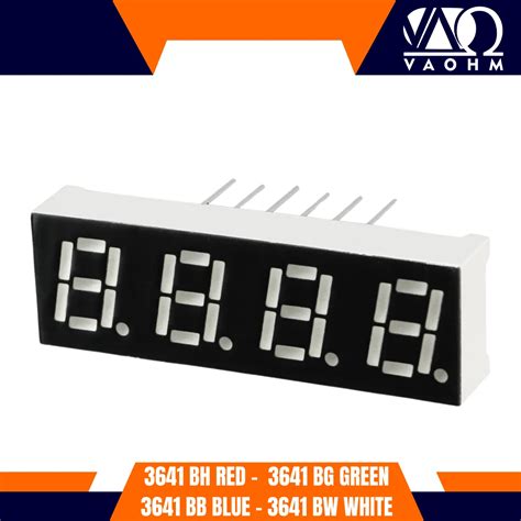 10pcs 3641bh 3641bb 3641bg 3641bw 0 36 Inch Common Anode Four Digit Seven Segment Led Displaypng 10pcs 3641bh 3641bb 3641bg 3641bw 0 36 Inch Common Anode Four Digit Seven Segment Led Displaypng