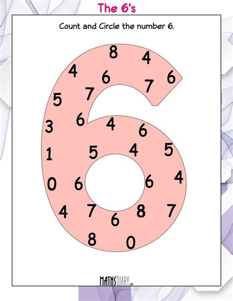 Count And Circle The Numbers Math Worksheets
