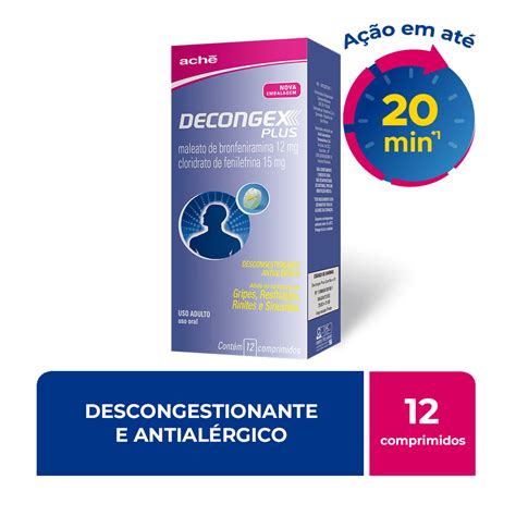 Decongex Plus 12 Comprimidos Coop Drogaria