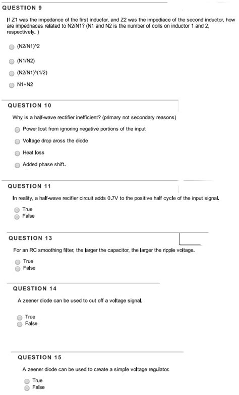 Solved Circuit Analysis Conceptual Questions True Chegg Com