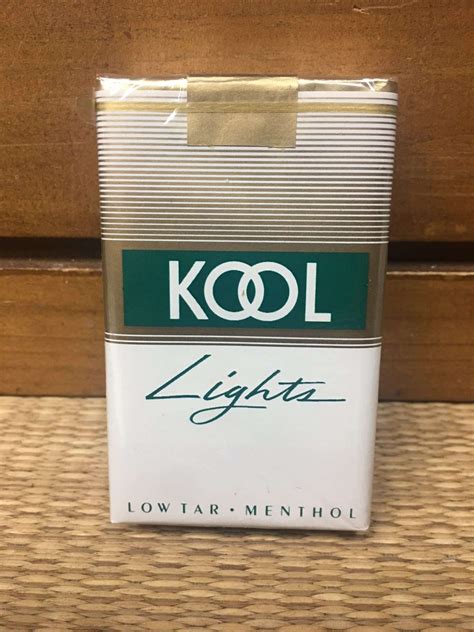 Kool Lights Menthol Cigarette Soft Pack Danlys Vintage Cigarette
