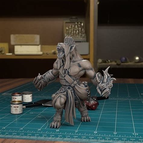 Gnoll Mage 03 Pre Supported 3d Model 3d Printable Cgtrader