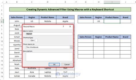 How To Create Dynamic Advanced Filter In Excel 2 Applications