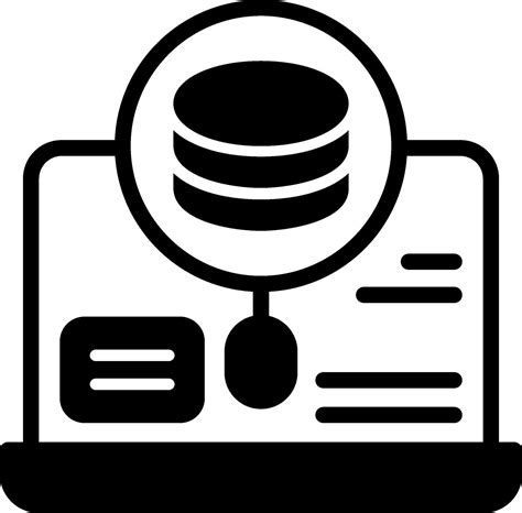Database Solid Element Style 57748294 Vector Art At Vecteezy