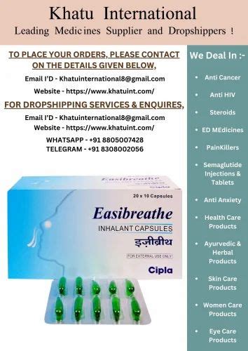 Easi Breathe Inhalant Capsules At Rs 650 Box Inhalant Capsule In