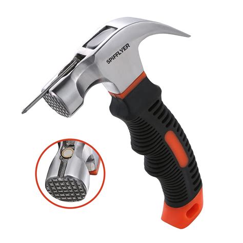 Spifflyer 8 Oz Magnetic Small Claw Hammer Mini Stubby Hammers And Nails