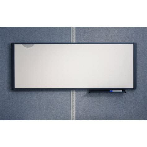 Quartet Prestige Total Erase Cubicle Whiteboard 48 X 18 Graphite Frame