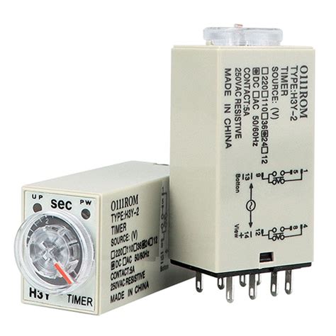 8 Pin 60 Second Timer Power On Delay Relay H3y 2 Small Time Relay